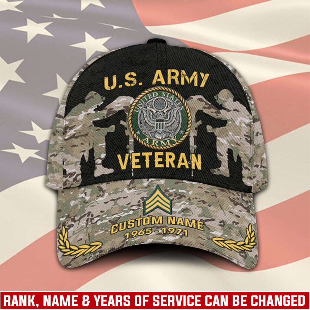 US Army, O 3 Army Captain – Classic Cap – Proud US Veteran