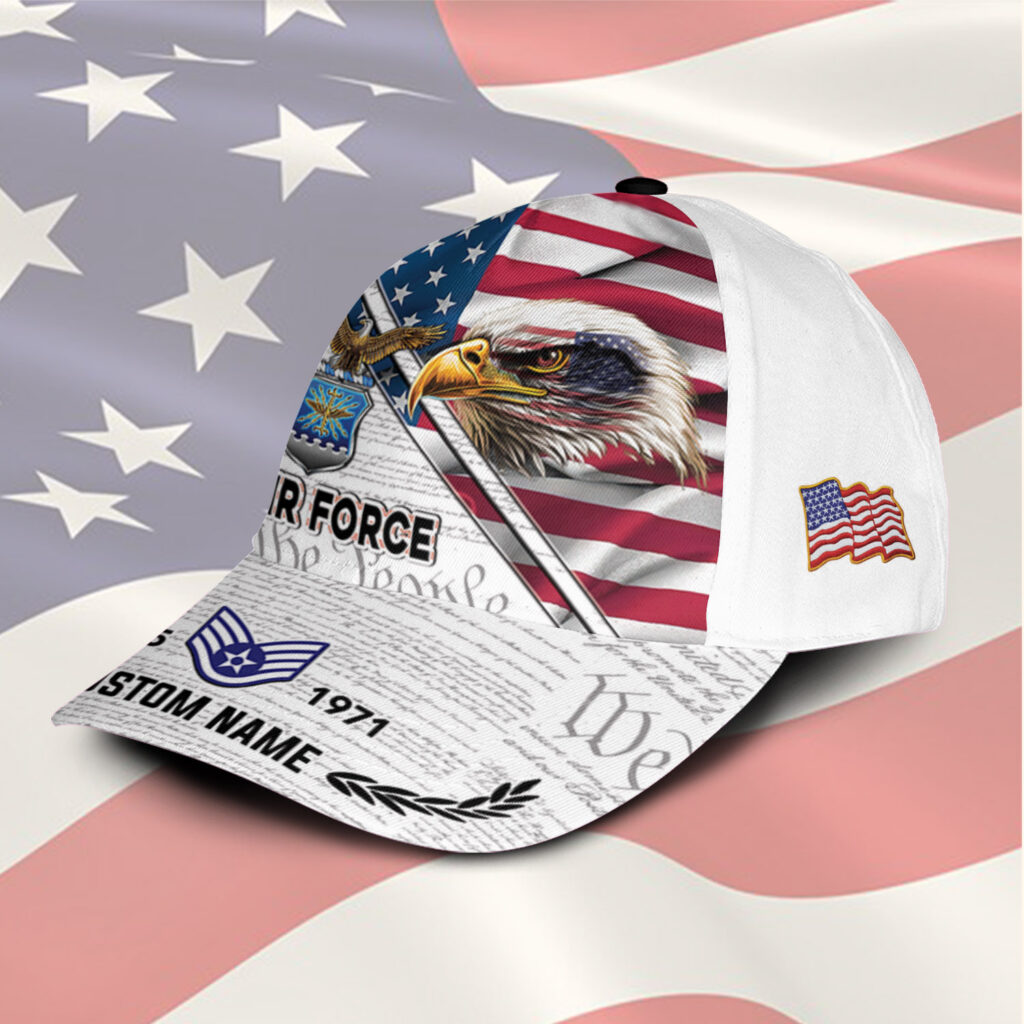 US Air Force, E 8 Air Force Senior Master Sergeant – Classic Cap – Proud US Veteran
