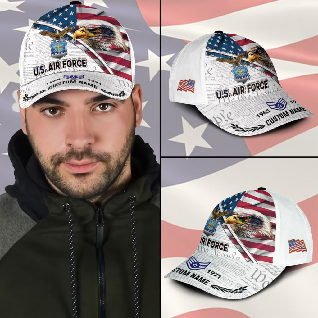 US Air Force, E 8 Air Force Senior Master Sergeant – Classic Cap – Proud US Veteran