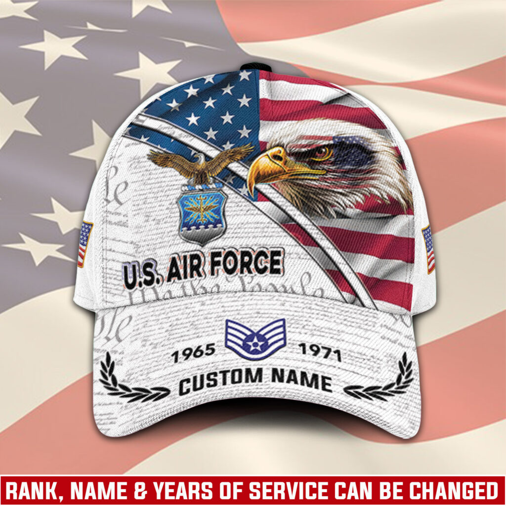 US Air Force, E 8 Air Force Senior Master Sergeant – Classic Cap – Proud US Veteran