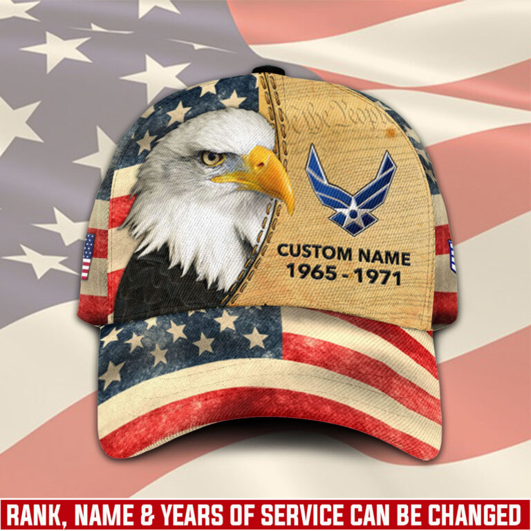 US Air Force, E 8 Air Force Senior Master Sergeant – Classic Cap – Proud US Veteran