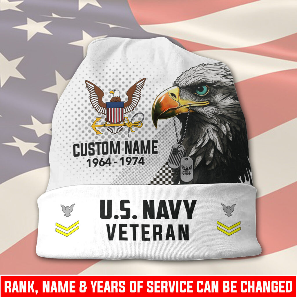 US Navy – Full-Printed Beanie Hat – Proud US Veteran