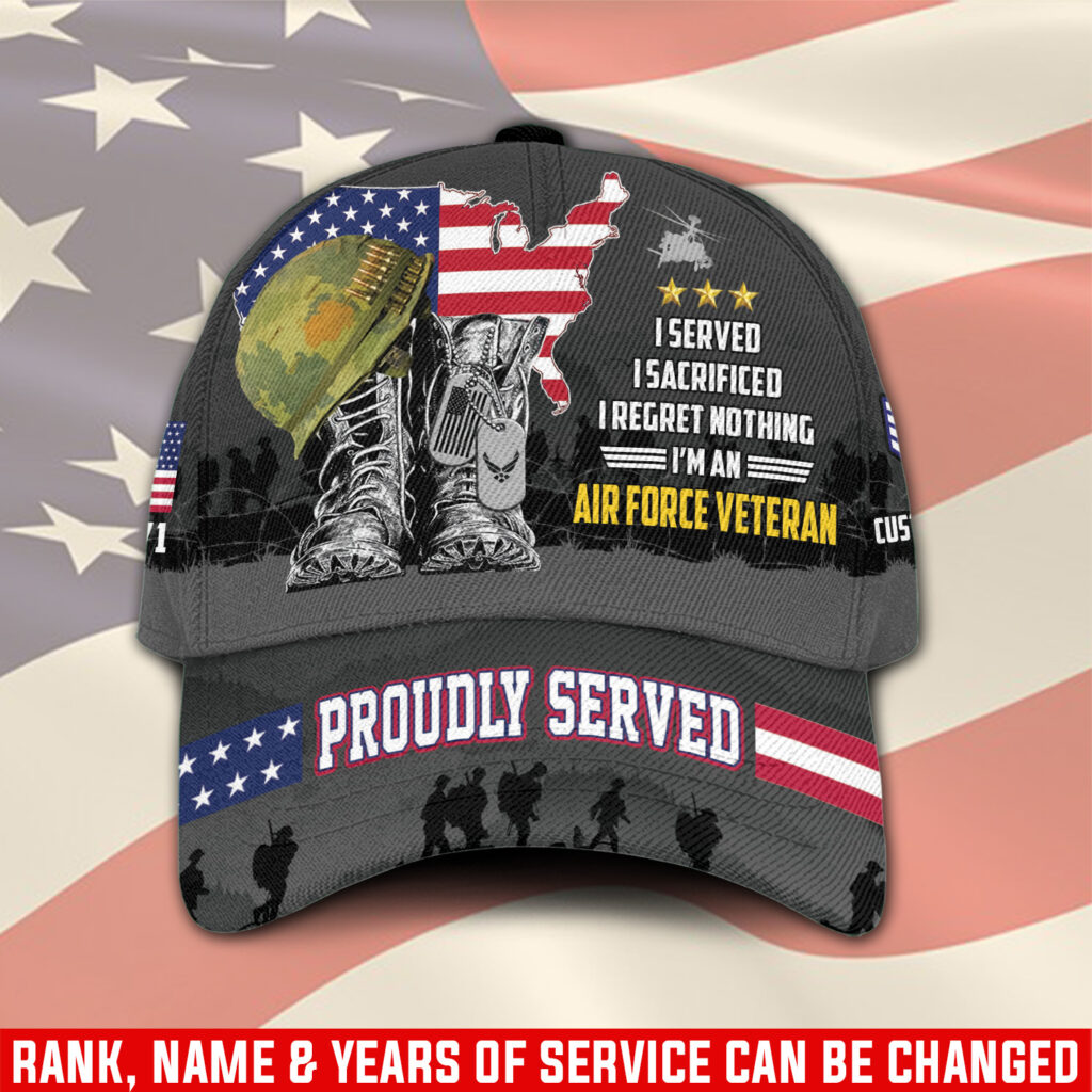 US Air Force, E 8 Air Force Senior Master Sergeant – Classic Cap – Proud US Veteran