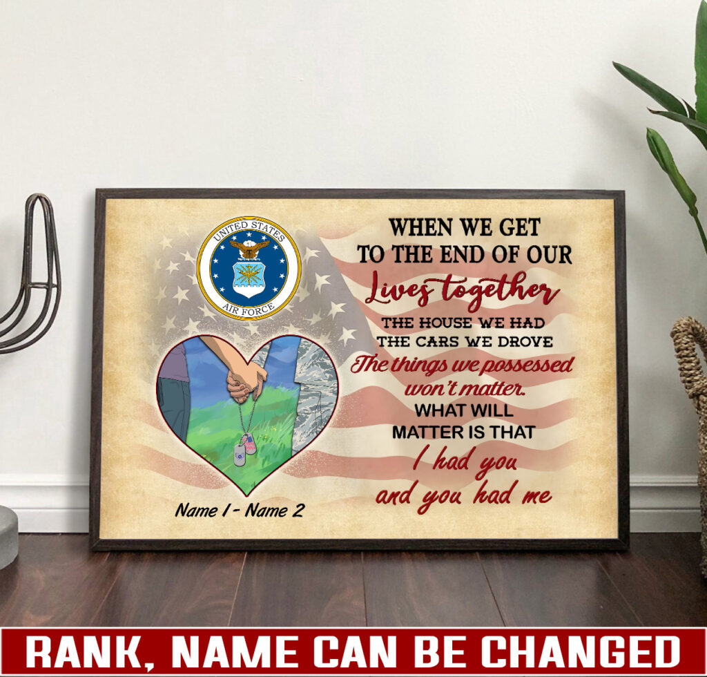 US Air Force, E 8 Air Force First Sergeant – Poster 36x24in – Proud US Veteran