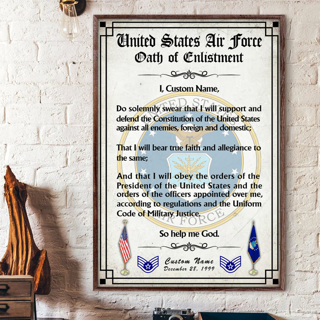 US Air Force – Poster 16x12in – Proud US Veteran