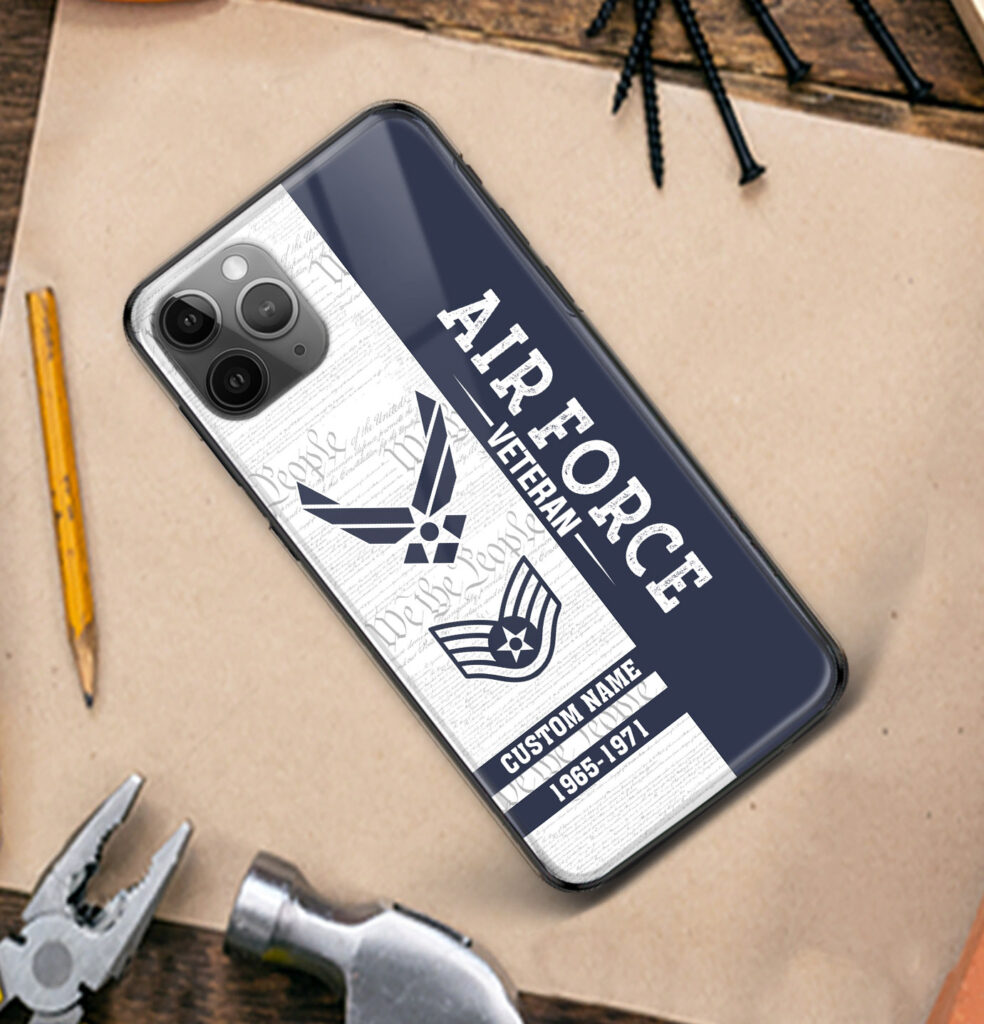 US Air Force, E 9 Air Force Command Chief Master Sergeant – Premium Glass Phone Case – Proud US ...