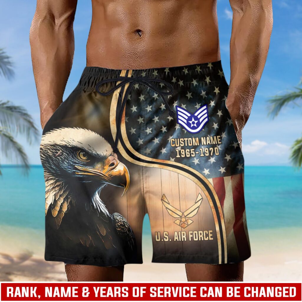 US Air Force , E 8 Air Force Senior Master Sergeant – Men’s Shorts – Proud US Veteran